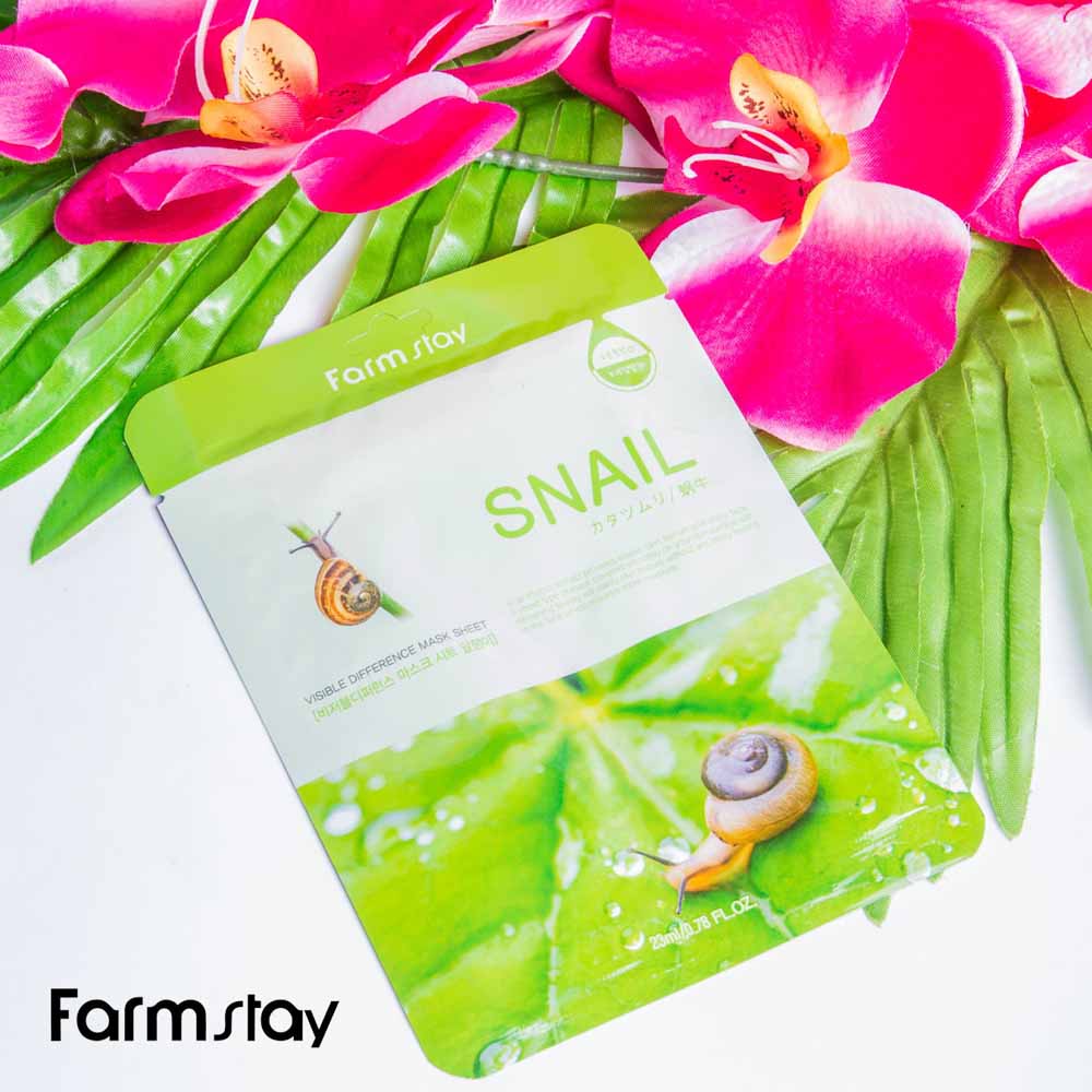 Snail Visible Difference Mask Sheet - FARM STAY - Anvi-Makeup Snail Visible Difference Mask Sheet - FARM STAY - Anvi-Makeup